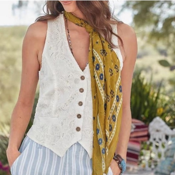 Sundance | Jackets & Coats | Sundance Catalog Sylvie Lace White Vest ...